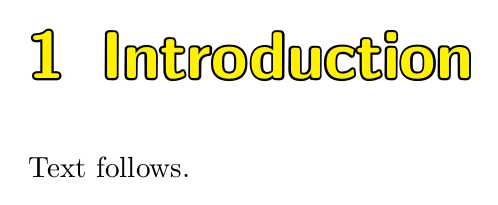 Contour around text – LaTeX Cookbook